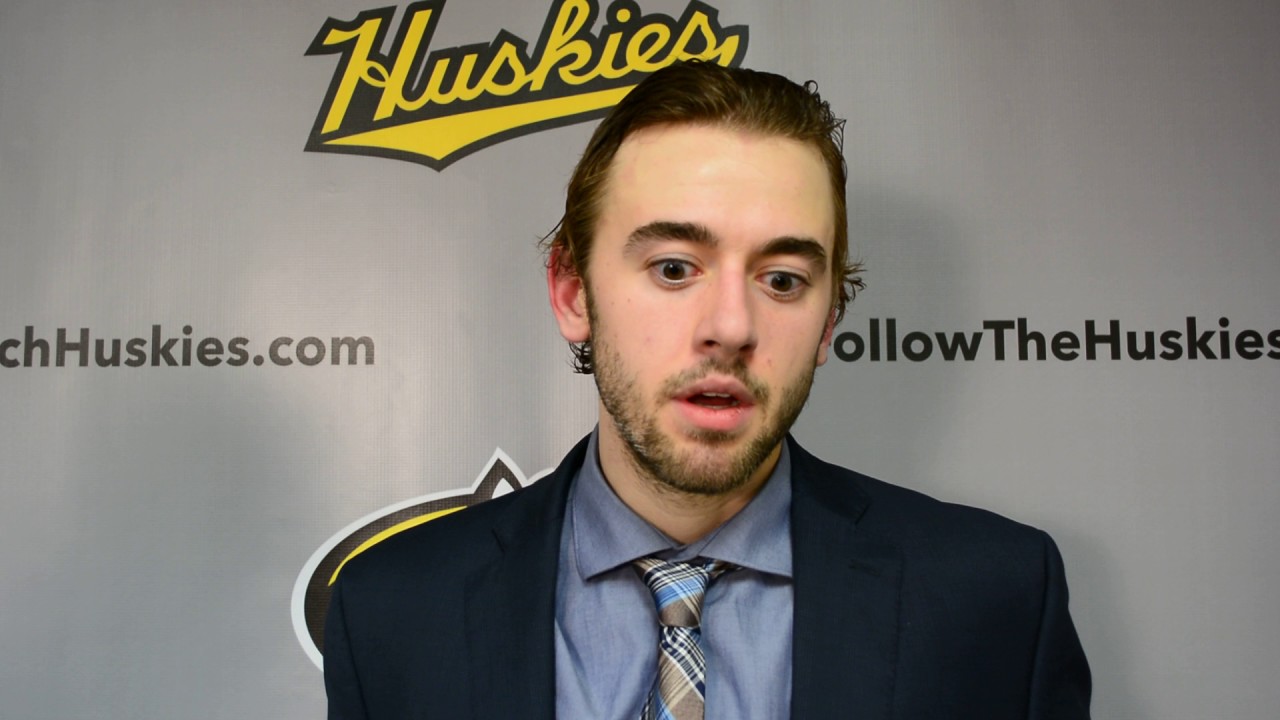 Michael Neville After Tech's Tie with UAA Friday - YouTube