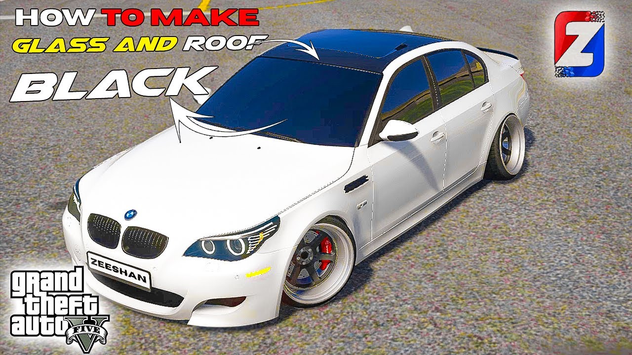HOW TO MAKE BLACK WINDOWS AND CAR ROOF OF GTA 5 CARS WITH ZMODELER3 ...
