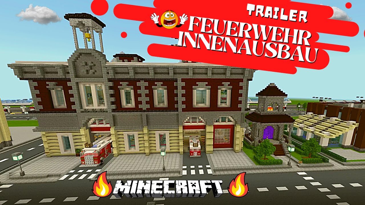 Trailer Minecraft Feuerwehr Inneneinrichtung - YouTube