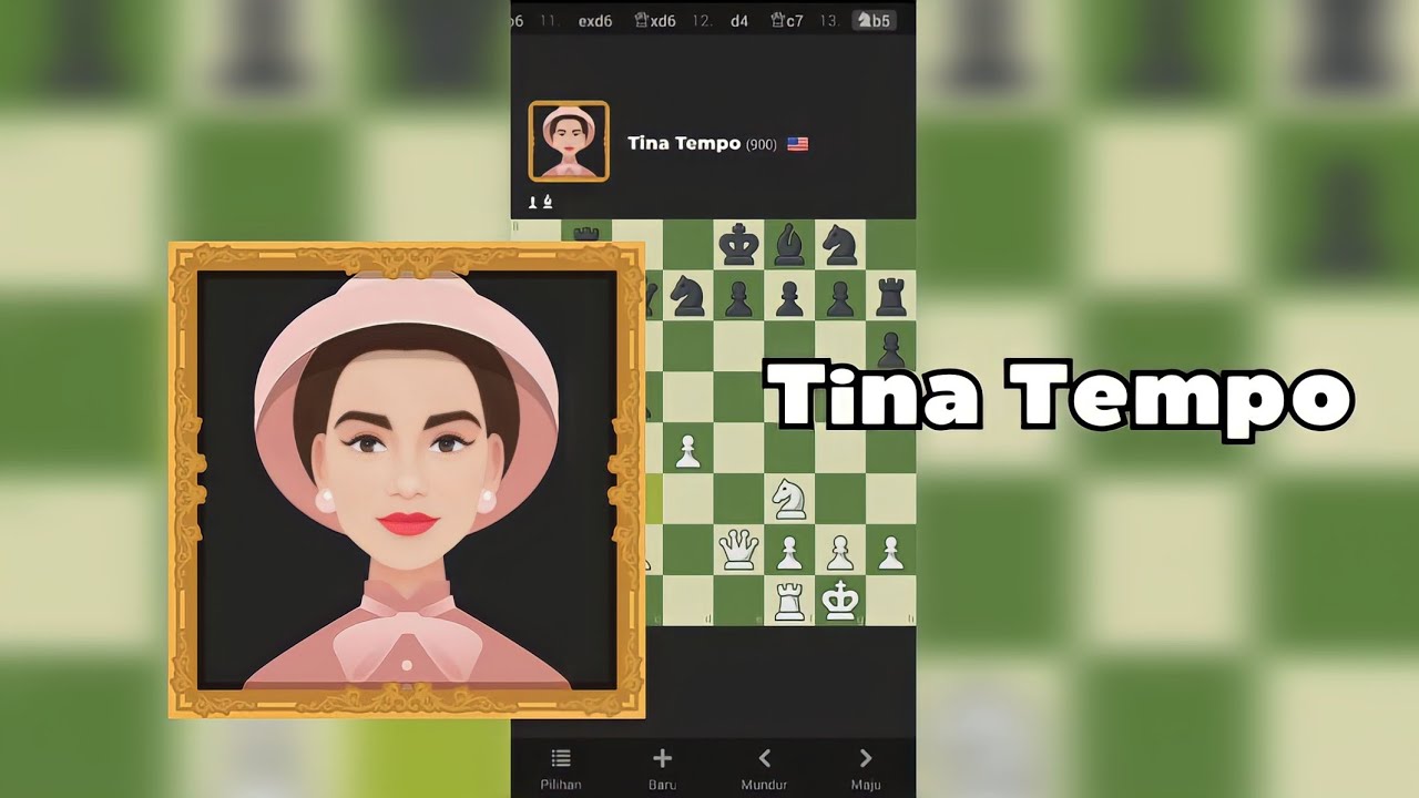 Mencoba Mengalahkan Bot Tina Tempo! | Chess.com March Murder Mystery ...