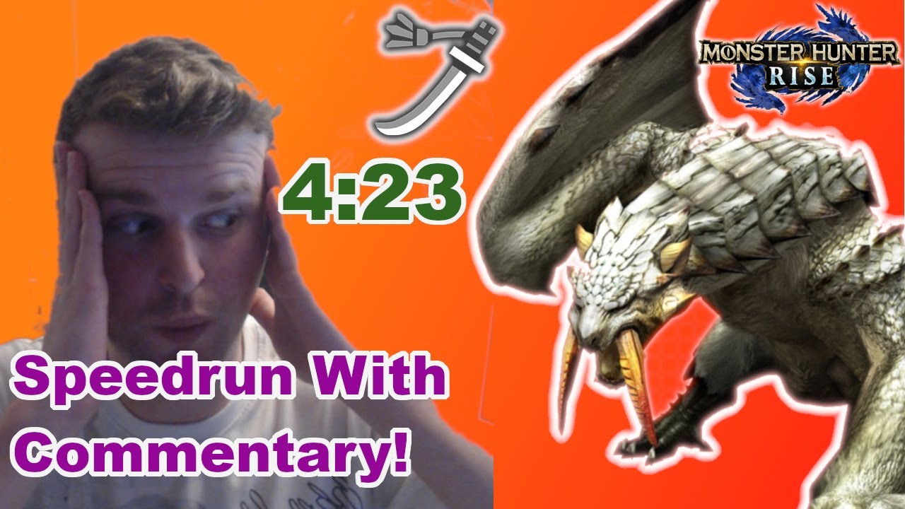 Barioth Speedrun With Commentary (Longsword) Monster Hunter Rise ...