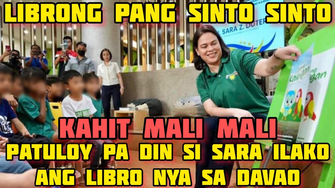 SARA DUTERTE AYAW BITAWAN LIBRO NYA- NILAKO PA DIN NYA SA DAVAO CITY ...
