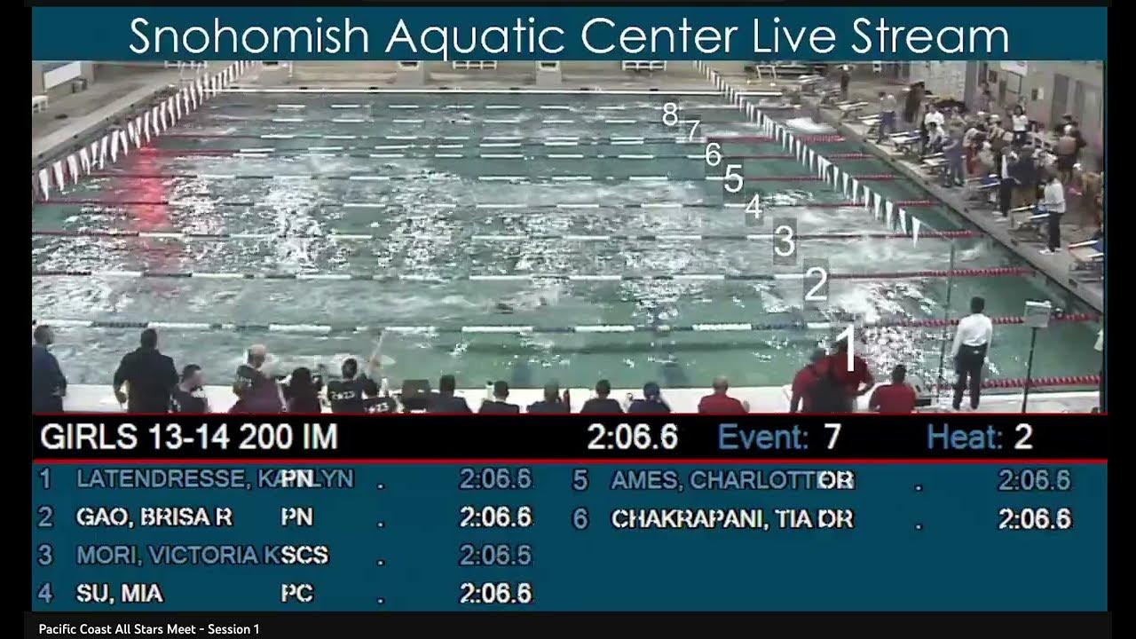 2023 Pacific Coast All Start Day 1 (Lane 4) : Lane 4 - 200IM 2:07.47 - YouTube