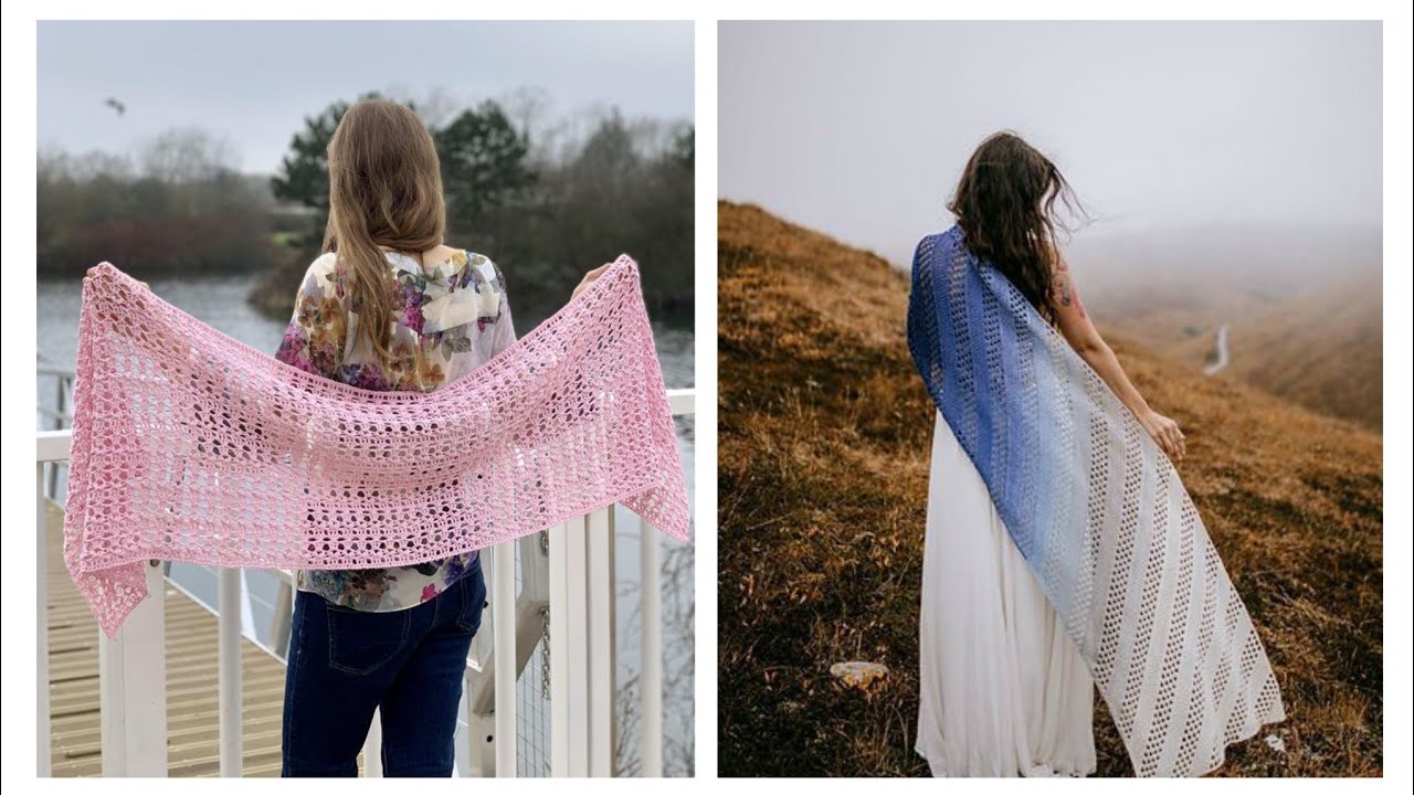 Adorable Fantastic Easy Cute Crochet Pattern Of Shawl Design Free ...