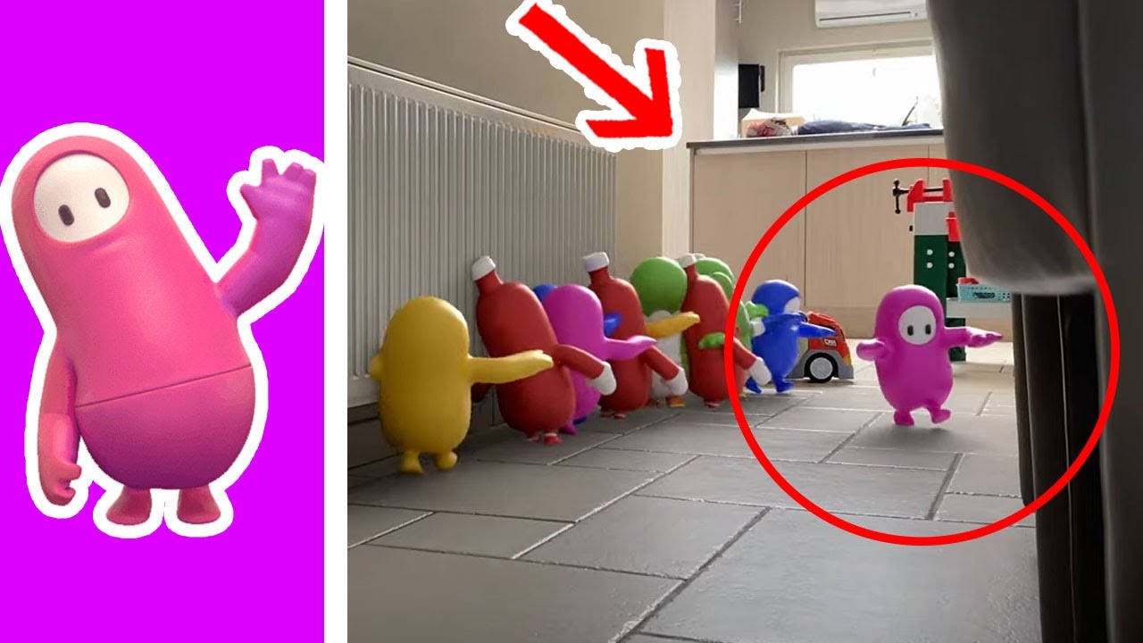 FALL GUYS en la Vida Real captados en camara - YouTube