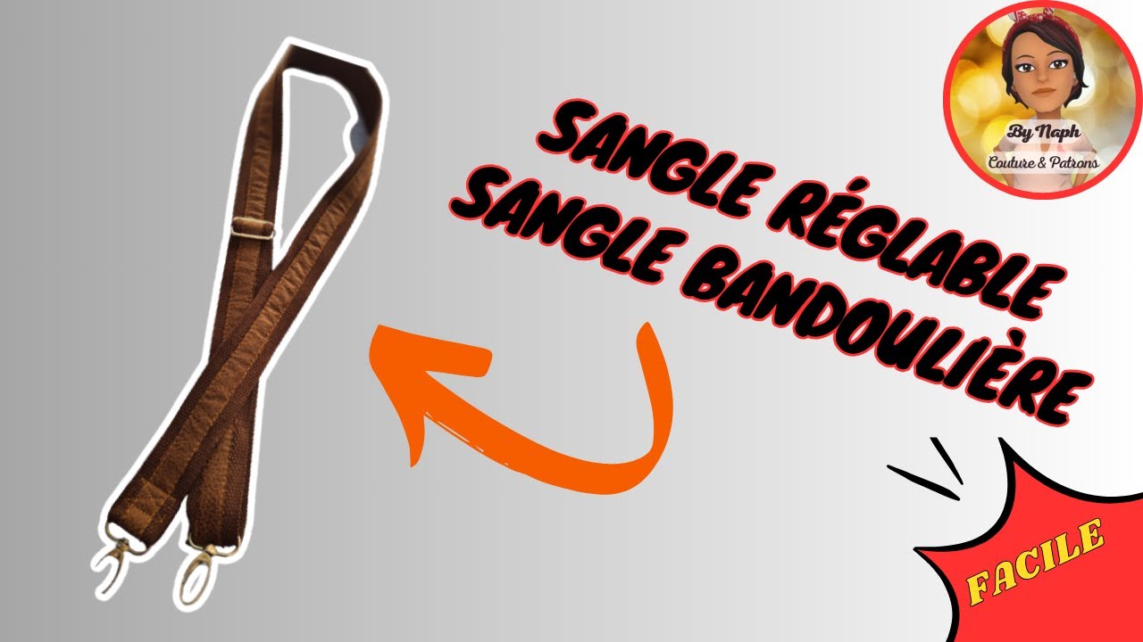 Comment faire un sangle réglable - En plus avec une jolie finition ...