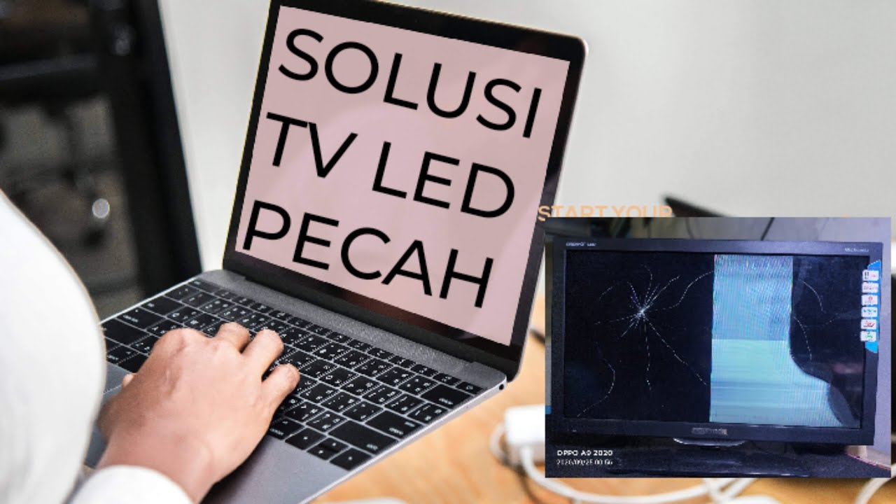 Service tv LED Polytron pecah - YouTube