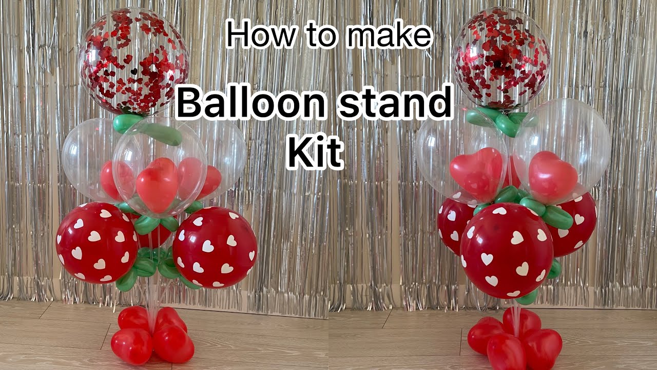How to make balloon stand kit |table balloon stand kit | balon standı ...