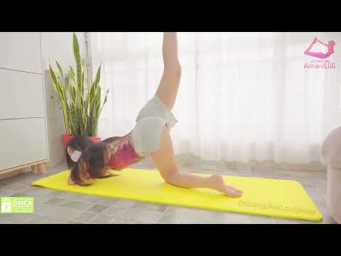 運動💃hip up stretch before work at home 🏡초보 요가😛aimier Stretching Yoga스트레칭 홈트요가 #004