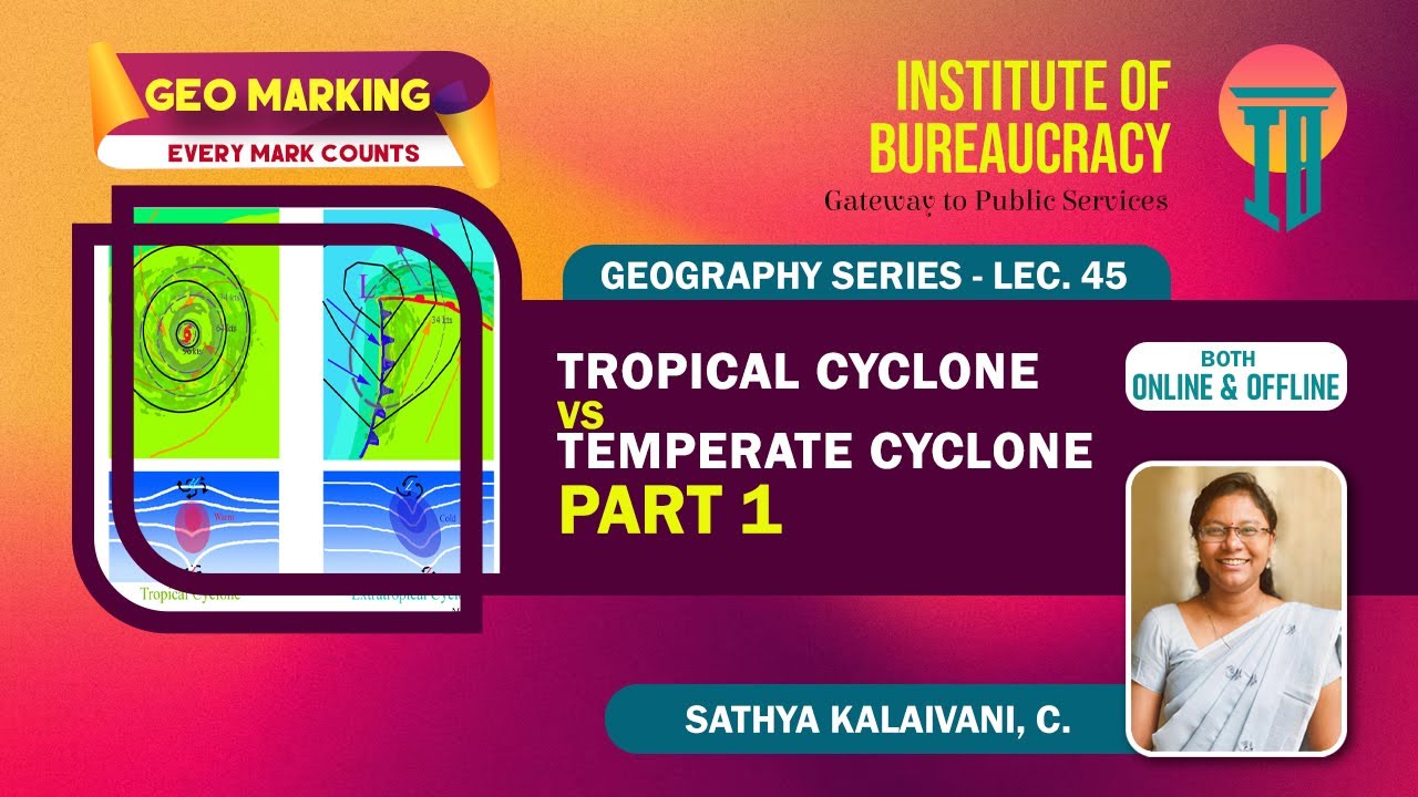 Tropical Cyclone Vs Temperate Cyclone I| Lec 45 | Geography Optional ...