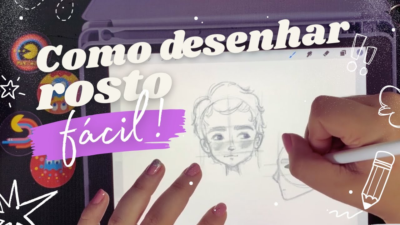 TUTORIAL - COMO DESENHAR ROSTO FÁCIL - YouTube