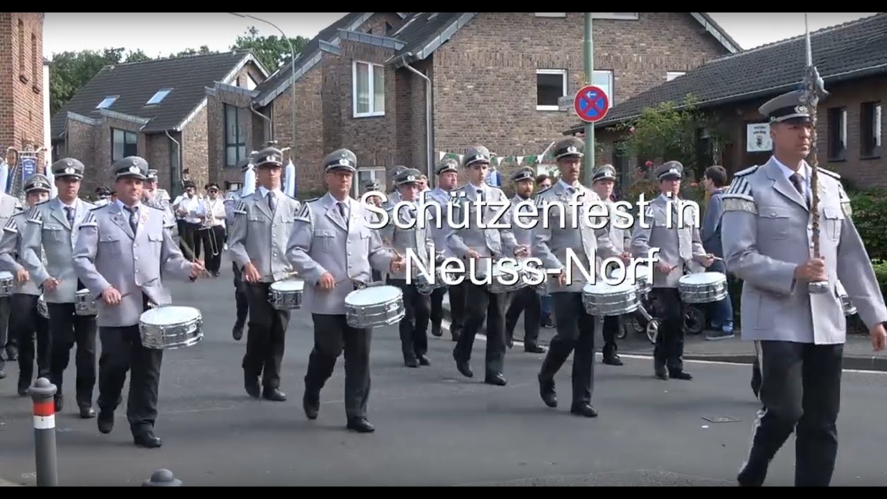 Schützenfest 2024 in Neuss Norf Aufmarsch des Hubertuscorps und der ...