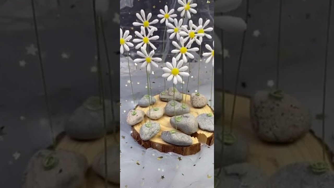 Q-Tip Daisy🌸 #Craft #Flower #DIY - YouTube