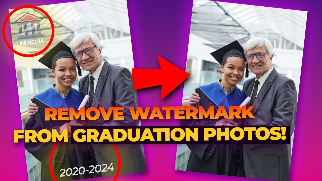 Remove Watermark from Graduation Photos and Videos! - YouTube