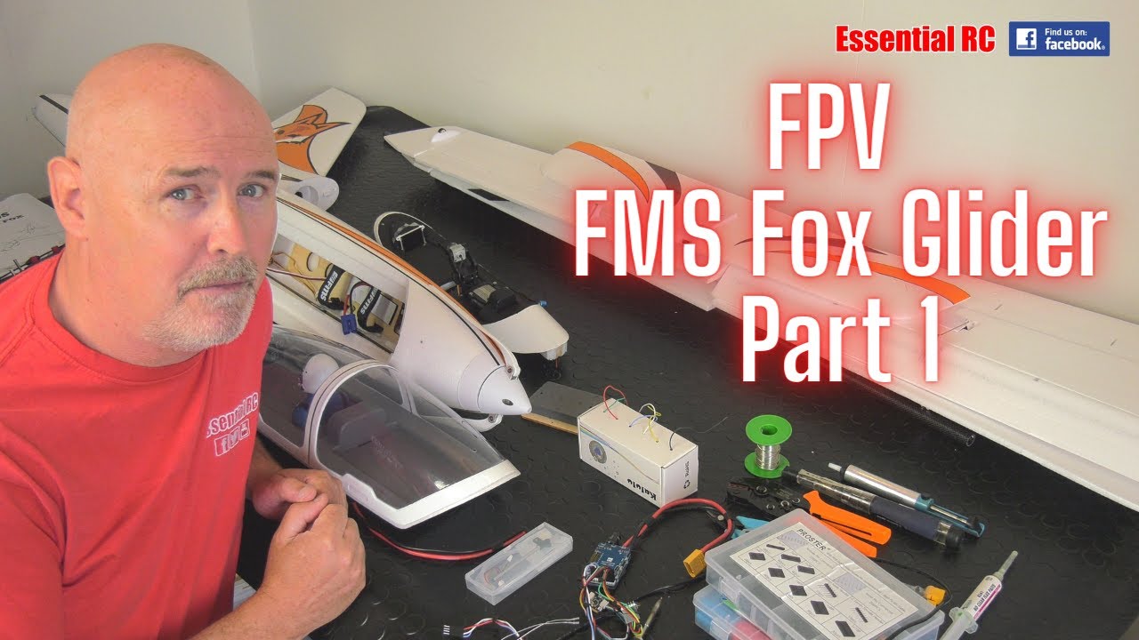DJI FPV 3 metre FMS Fox Electric Glider | Full Telemetry | Matek F765 ...