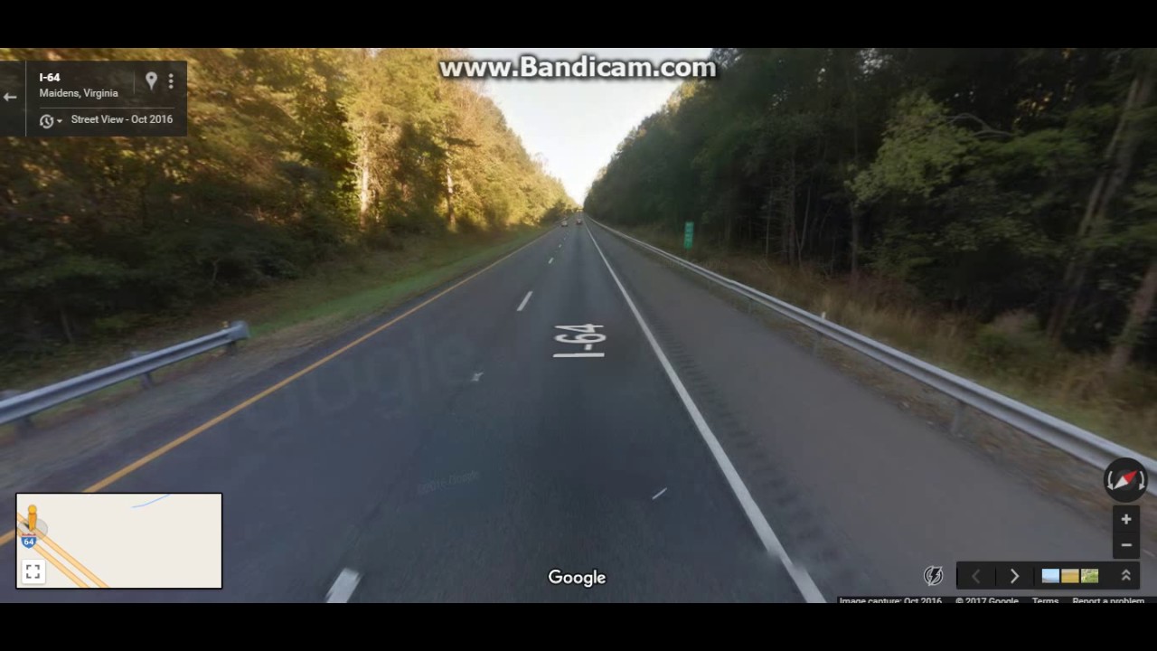 Interstate 64 - Virginia (Exits 167 to 159) westbound - YouTube