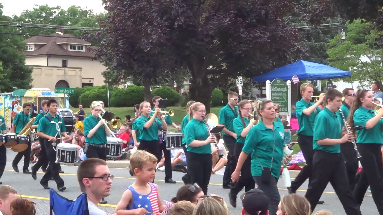 Patterson Mill HS Marching Band at 2018 July 4th Bel Air Parade - YouTube