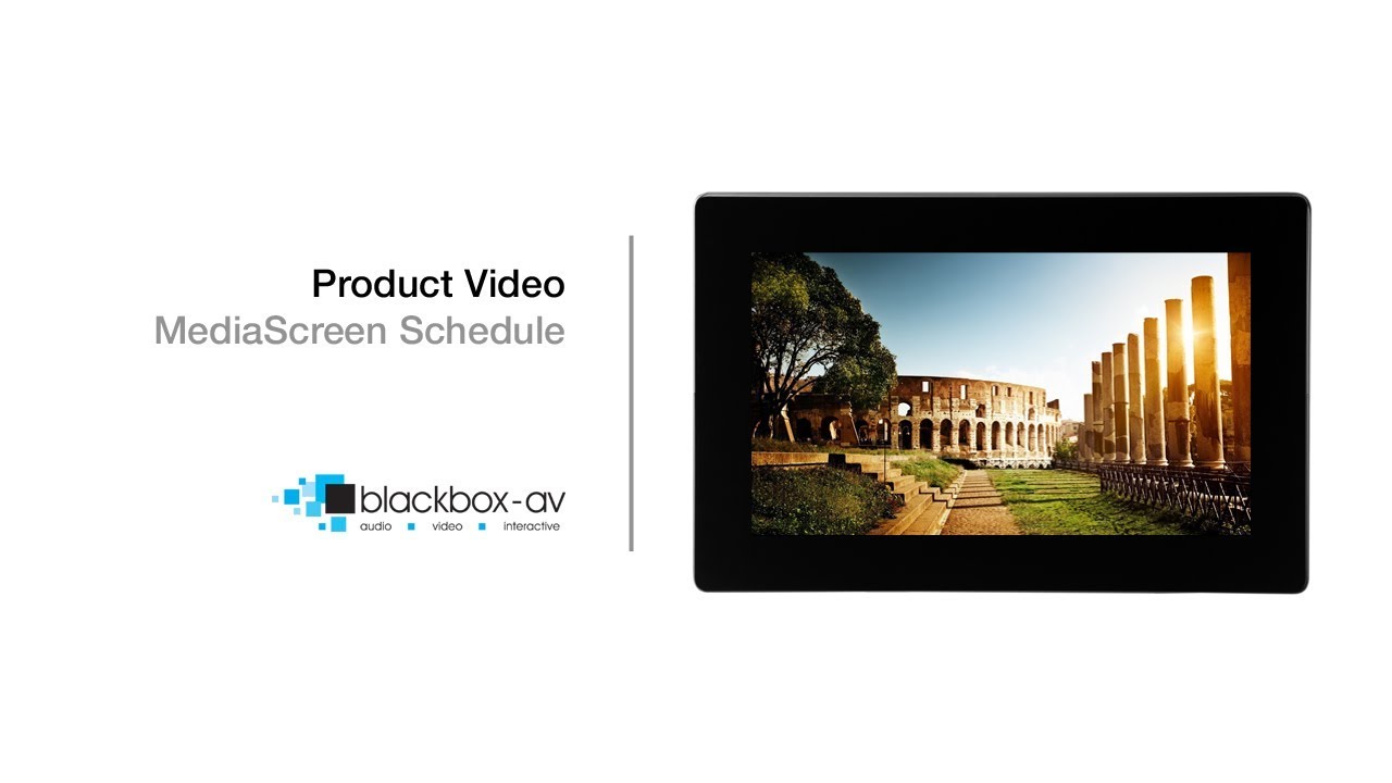 Mediascreen Schedule Product Demo Youtube