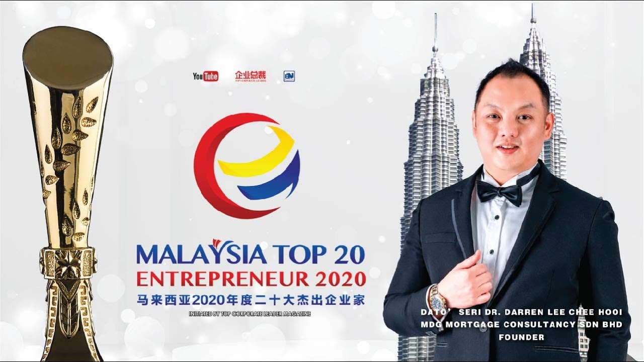 Dato Seri Dr Darren Lee Chee Hooi马来西亚2020年度20大杰出企业家大奖获奖者 - YouTube