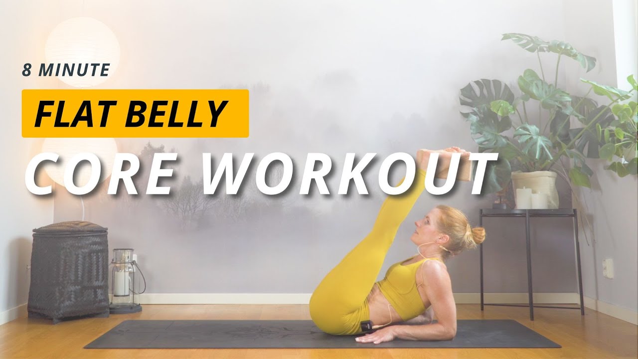 Core work for a flat belly |Fun core exercises | Routine for a strong ...