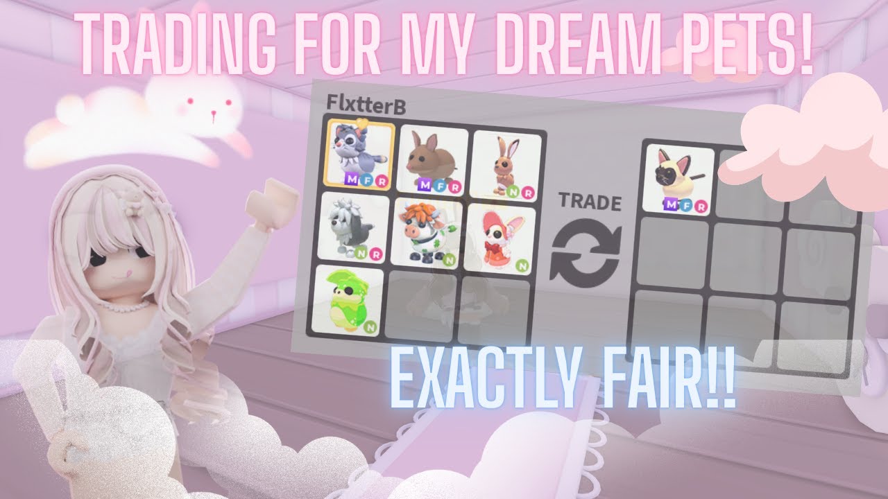 Trying to Trade my Pets in Adopt Me! - YouTube