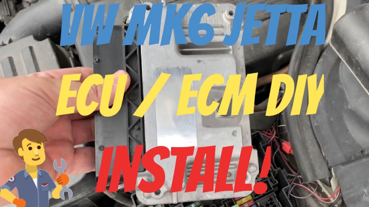 2011-2018 VW MK6 Jetta S/SE/SEL/GLI ECU / ECM DIY Install Guide - YouTube