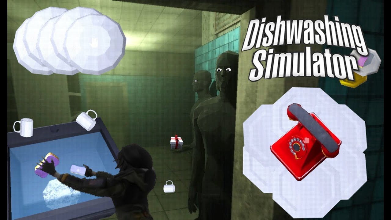 A relaxing game about washing dishes with a BIG twist... (Ep 1) [DW sim ...