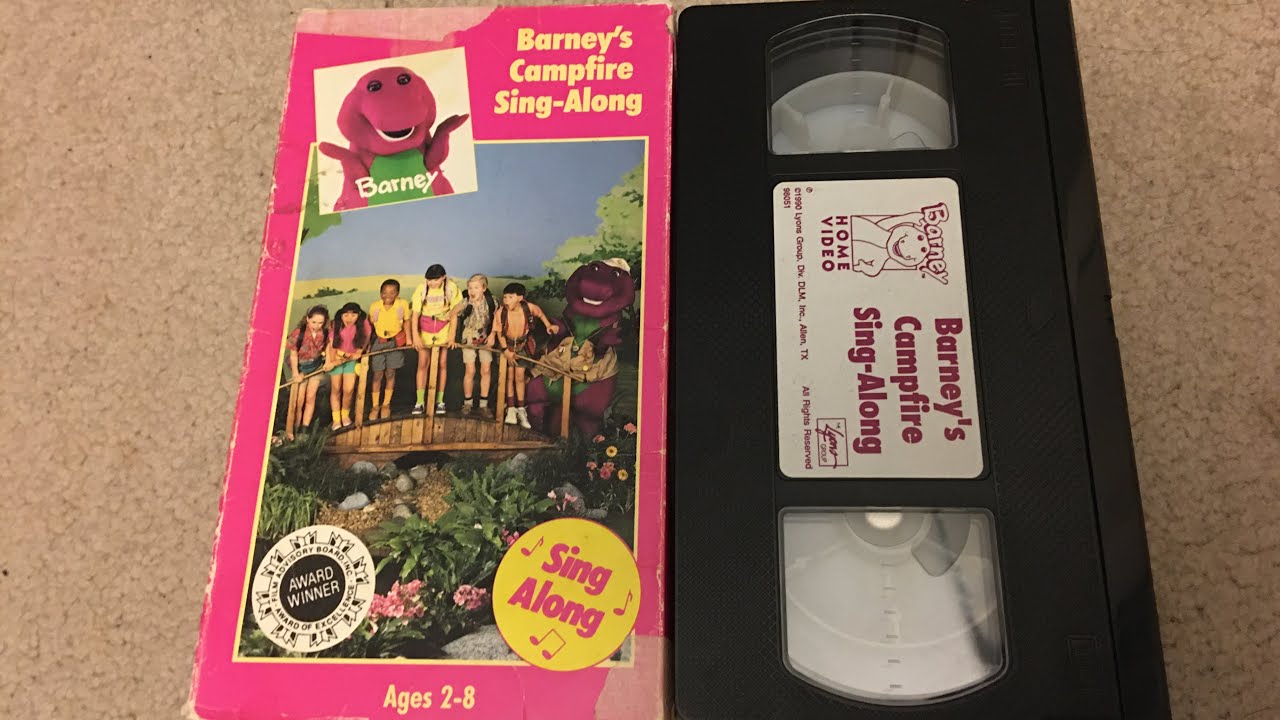 Barney's campfire sing along 1998 vhs - billomono