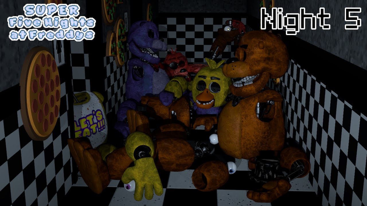 Defeating Mr. Afton | Super Five Nights at Freddy's | Night 5 - YouTube