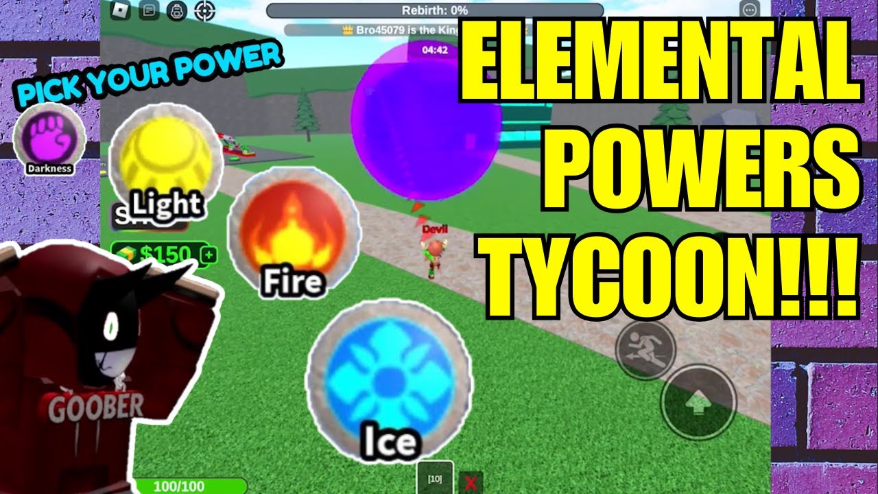 Elemental Powers Tycoon - Roblox Mega Play! - YouTube