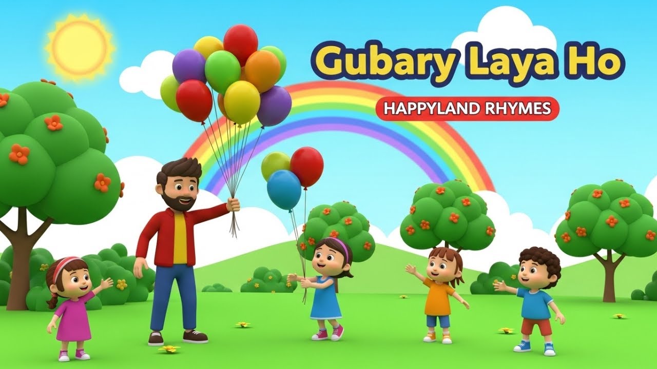 Gubary Laya Ho 🎈 | Kids Rhyme & Many More Rhymes | HAPPYLAND RHYMES ...