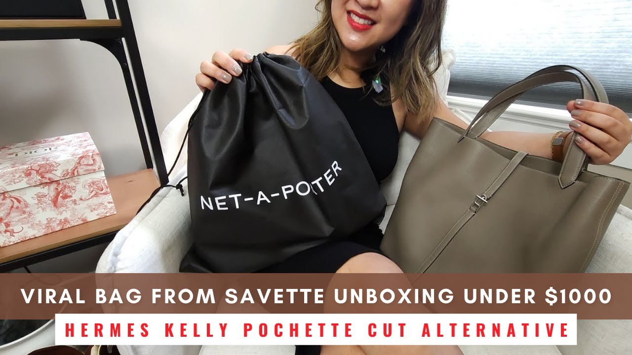 Unboxing Savette Symmetry Pochette Slim | The Current Designer IT Bag ...