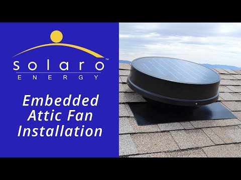 Solaro Energy| Solaro Air Attic fan DIY installation tutorial - YouTube