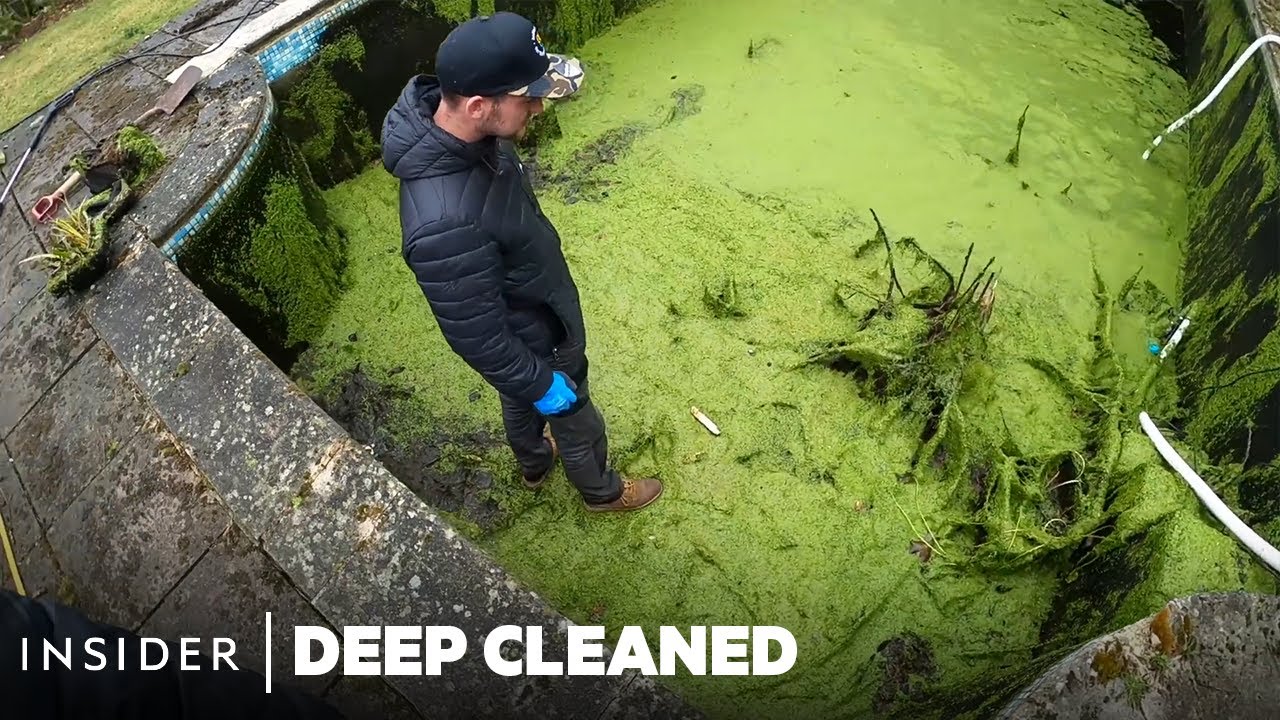 How The Bottoms Of Pools Are Professionally Deep Cleaned | Deep Cleaned ...