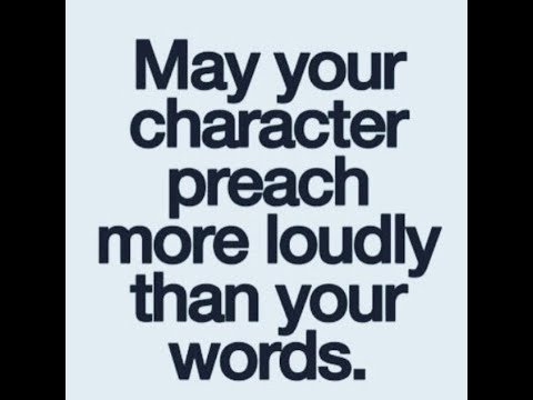 Let's talk character verses reputation - YouTube