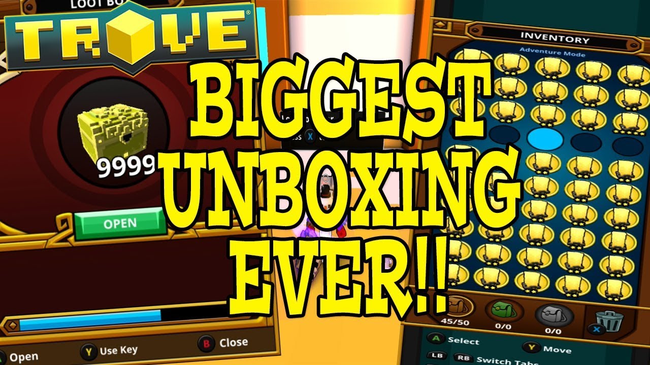 Trove: UNBOXING 10K AIR GEM BOXES!! (Hundreds of Perfect Gems!!) - YouTube