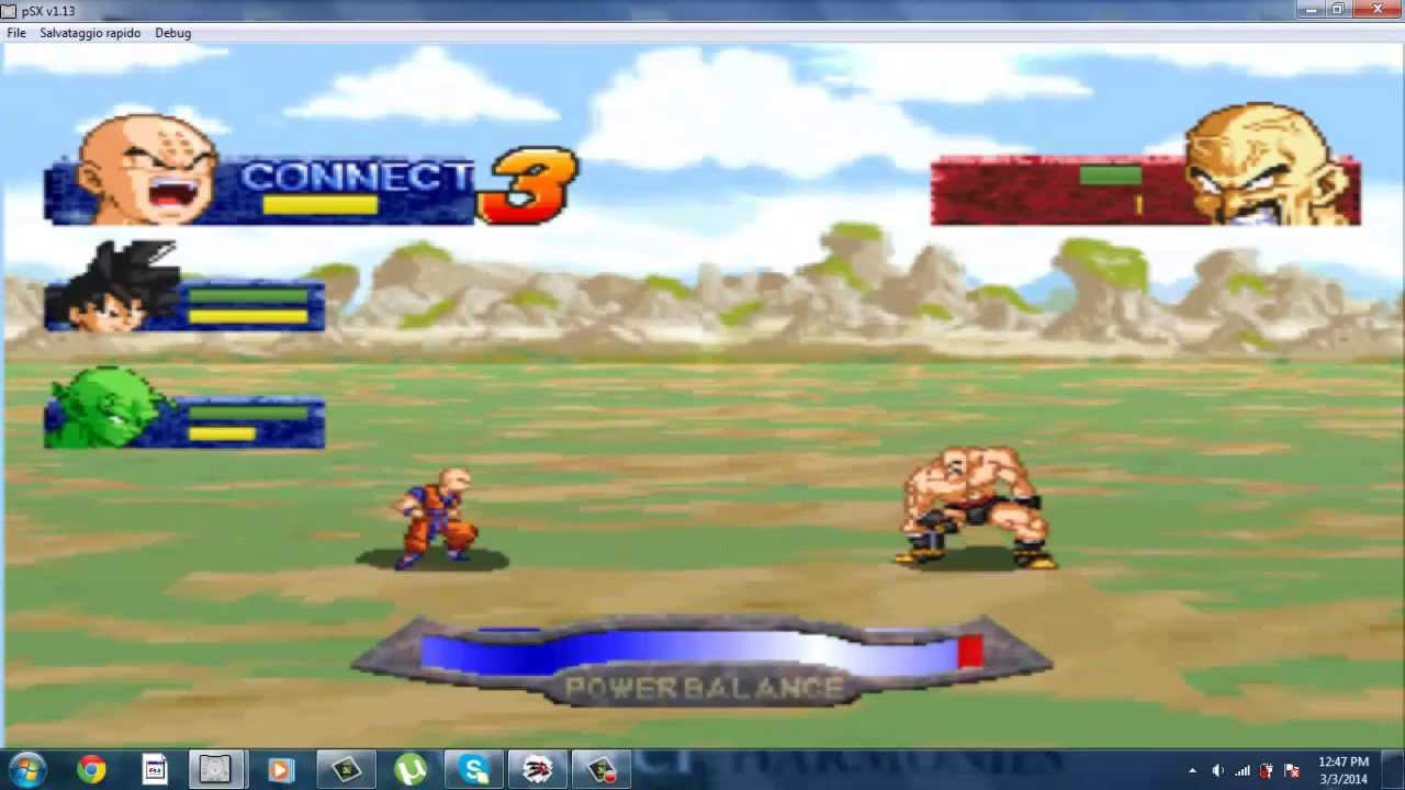 Dragonball Z legends ps1 "saiyan saga" Gameplay - YouTube