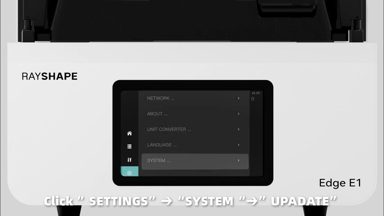 16. System updating RAYSHAPE Edge E2 - YouTube
