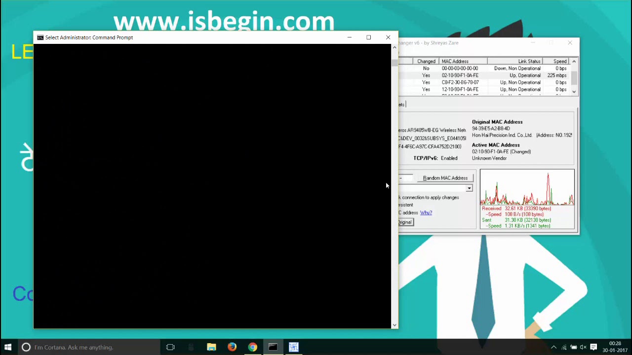 CHANGING MAC ADDRESS USING TMAC SOFTWARE IN ONE CLICK - YouTube