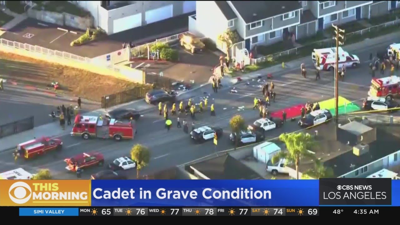 Sheriff's cadet in grave condition; 4 others critical - YouTube