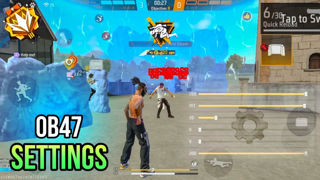 OB47 Update Best Sensitivity+Settings in Free Fire || OB47 All Device ...