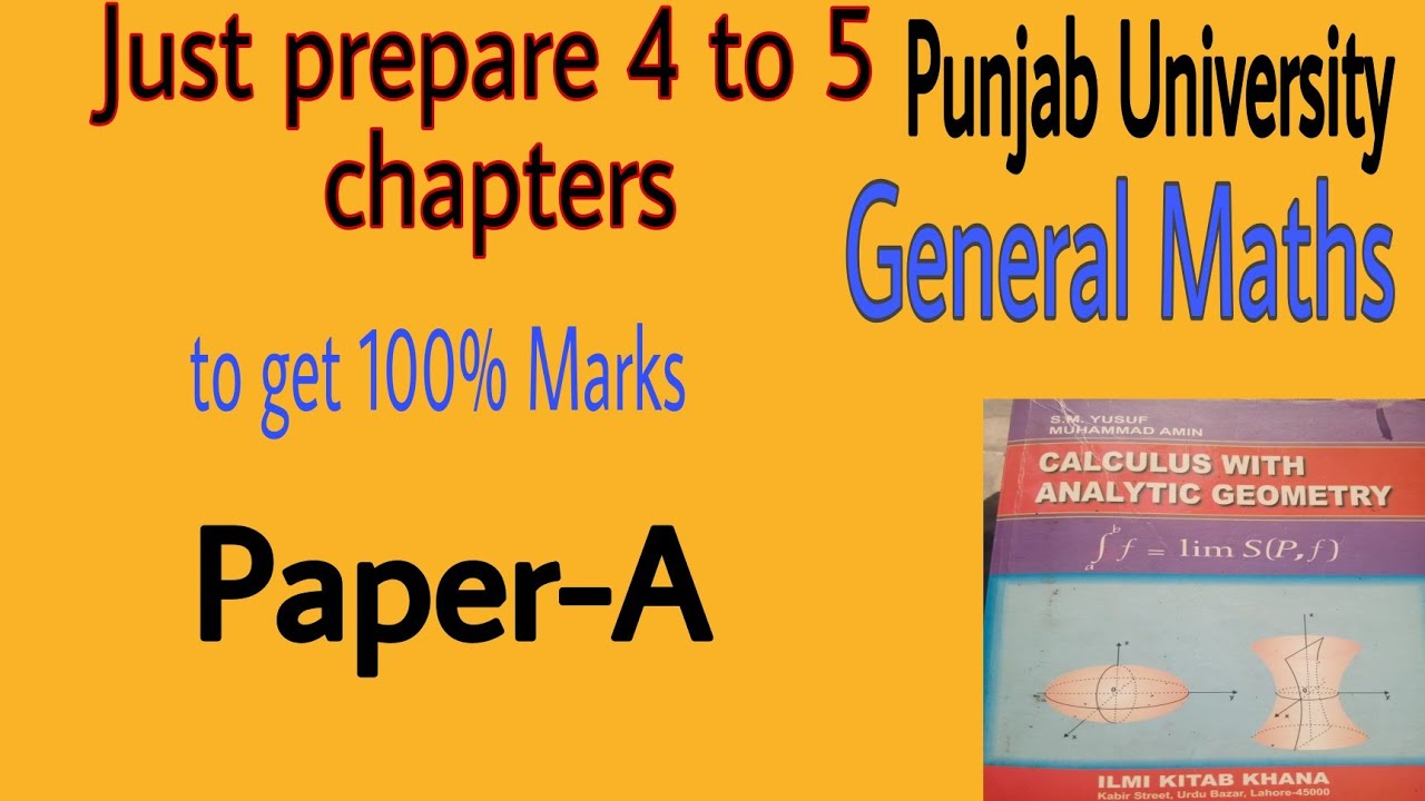 Paper-A,General Maths,Important Chapters,for getting 100% Success ...