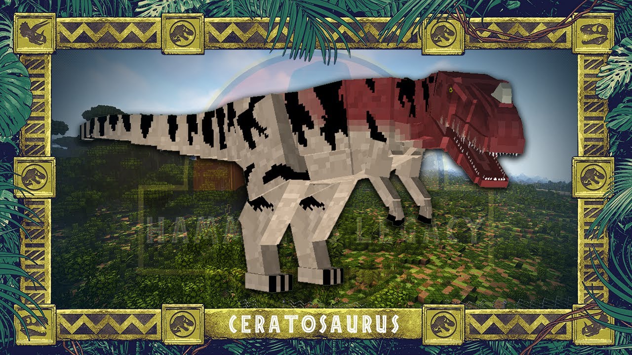 Minecraft Jurassic Park Species Guide: Ceratosaurus - YouTube