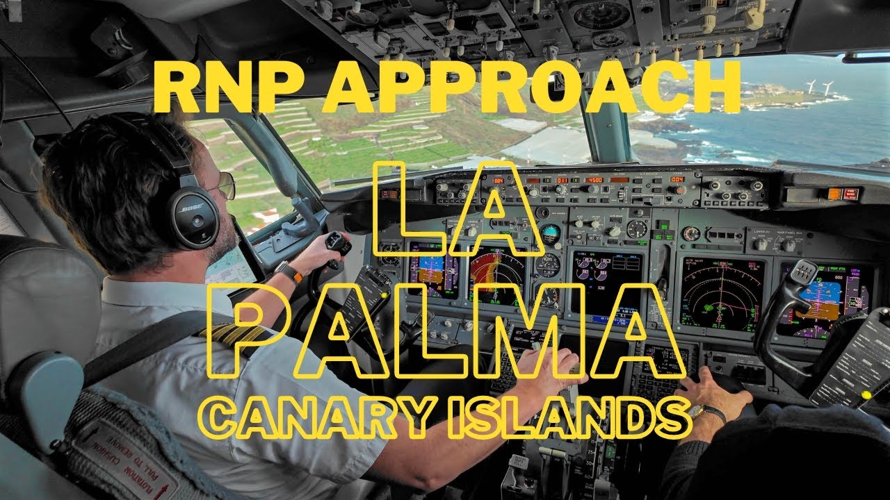 Full RNP Y Approach runway 36 at La Palma Canary Islands - YouTube