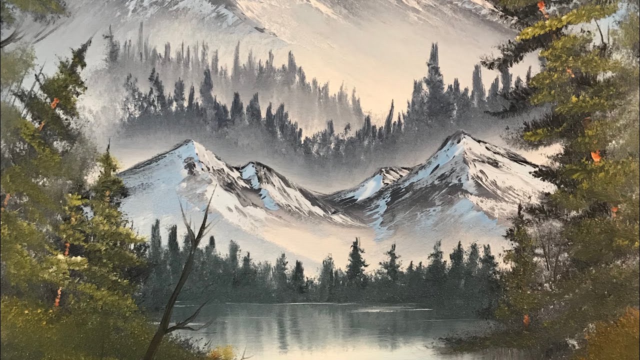 Mountain lake Alla Prima oil by Ben Lashley - YouTube