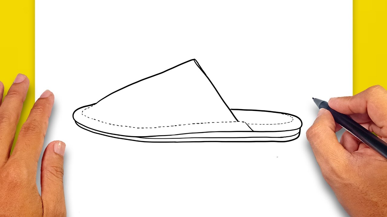 How to draw Slipper - YouTube