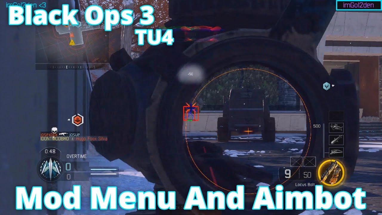 Black Ops 3 Mod Menu And Aimbot(TU4) + Download(RGH/J-Tag) - YouTube