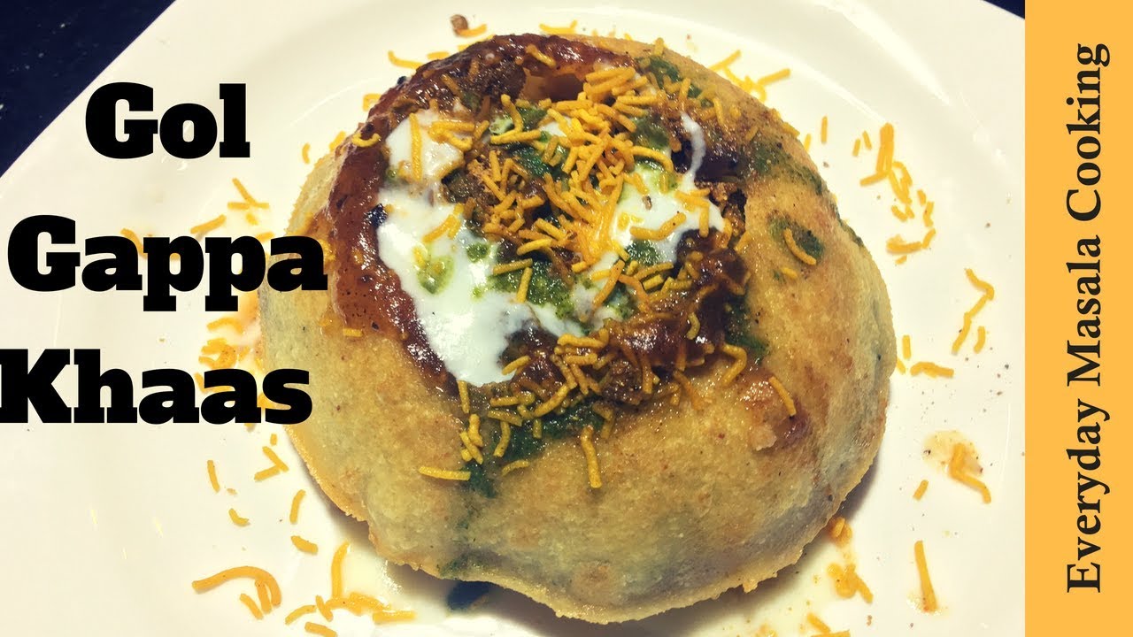 Giant Gol Gappa Recipe | Mirchili Gappa Ghotala | Raj Kachori | Gol ...