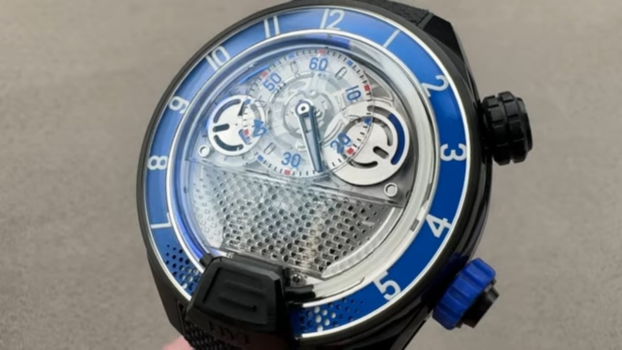 HYT H4 Neo 2 Blue H01704 HYT Luxury Watch Review - YouTube
