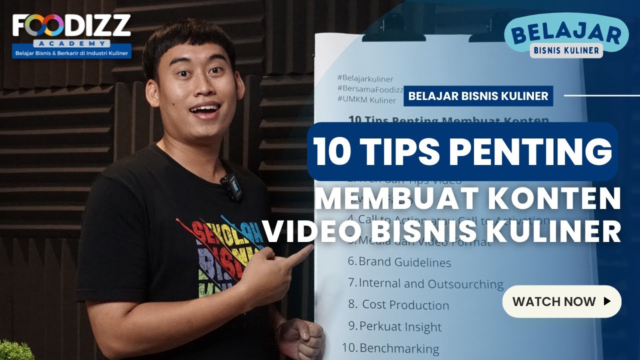 10 Tips Penting Membuat Konten Video Bisnis Kuliner | Belajar Bisnis ...